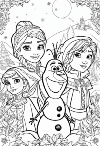 Frozen Character Coloring – Color My Pages