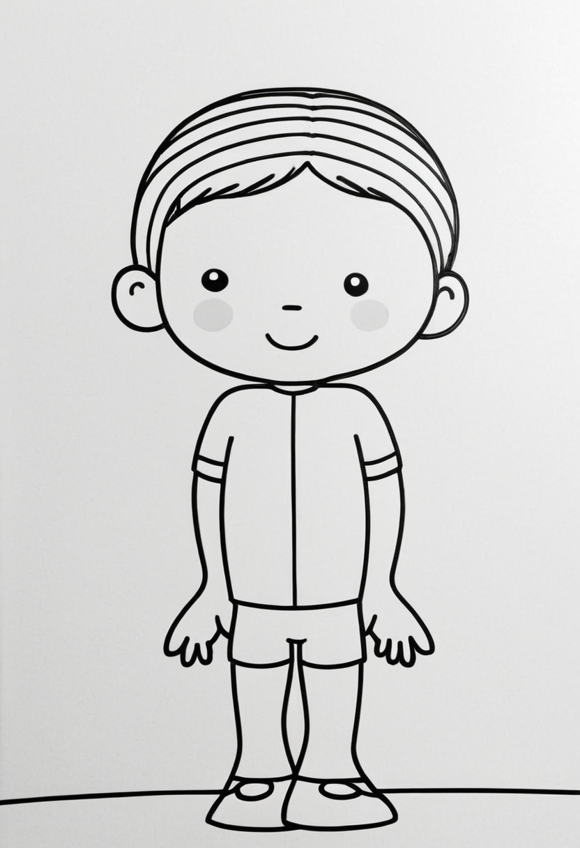 Human Coloring Page – Color My Pages