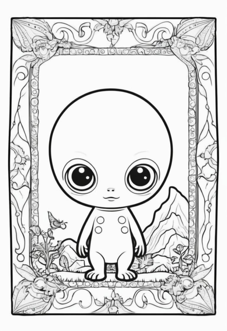 Preschool Alien Coloring – Color My Pages