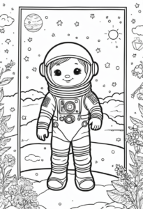 Preschool Astronaut Pages – Color My Pages