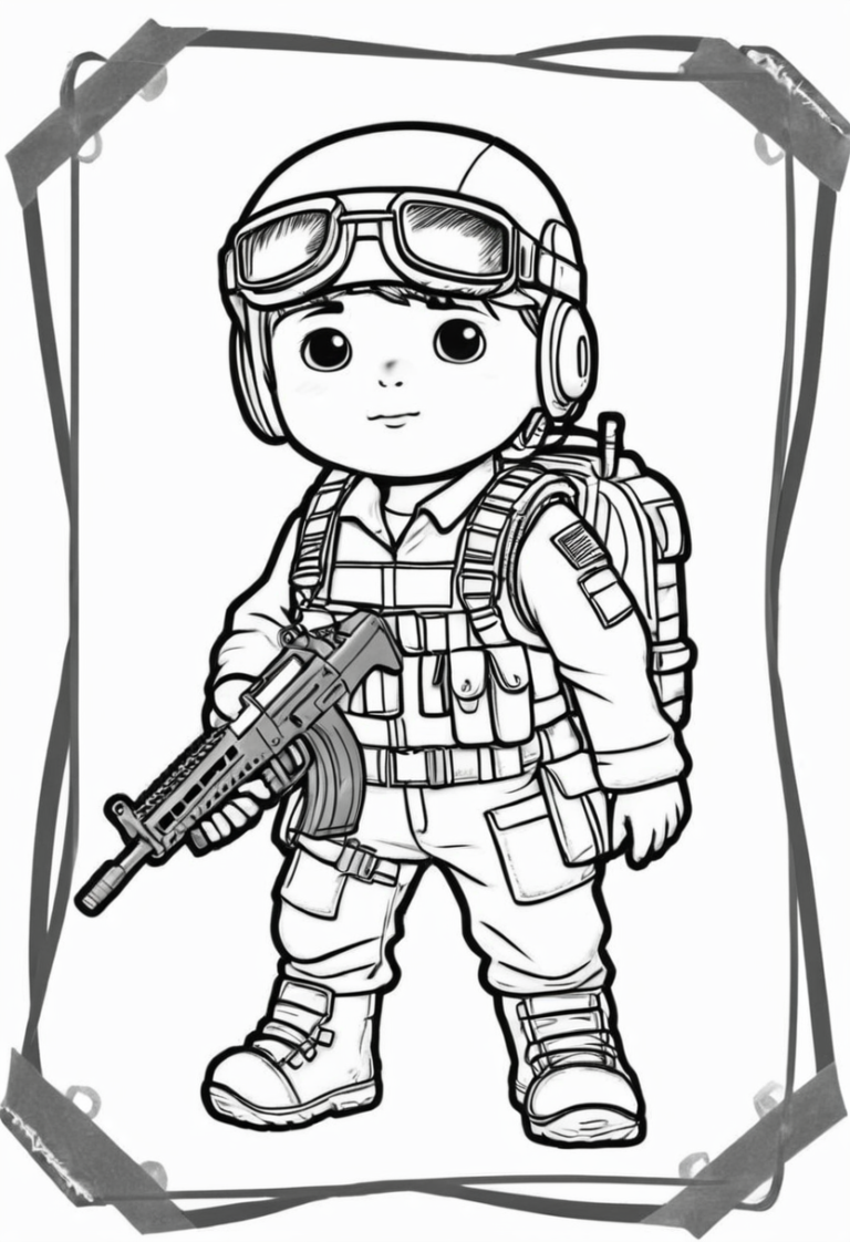 PUBG Coloring Sheets – Color My Pages