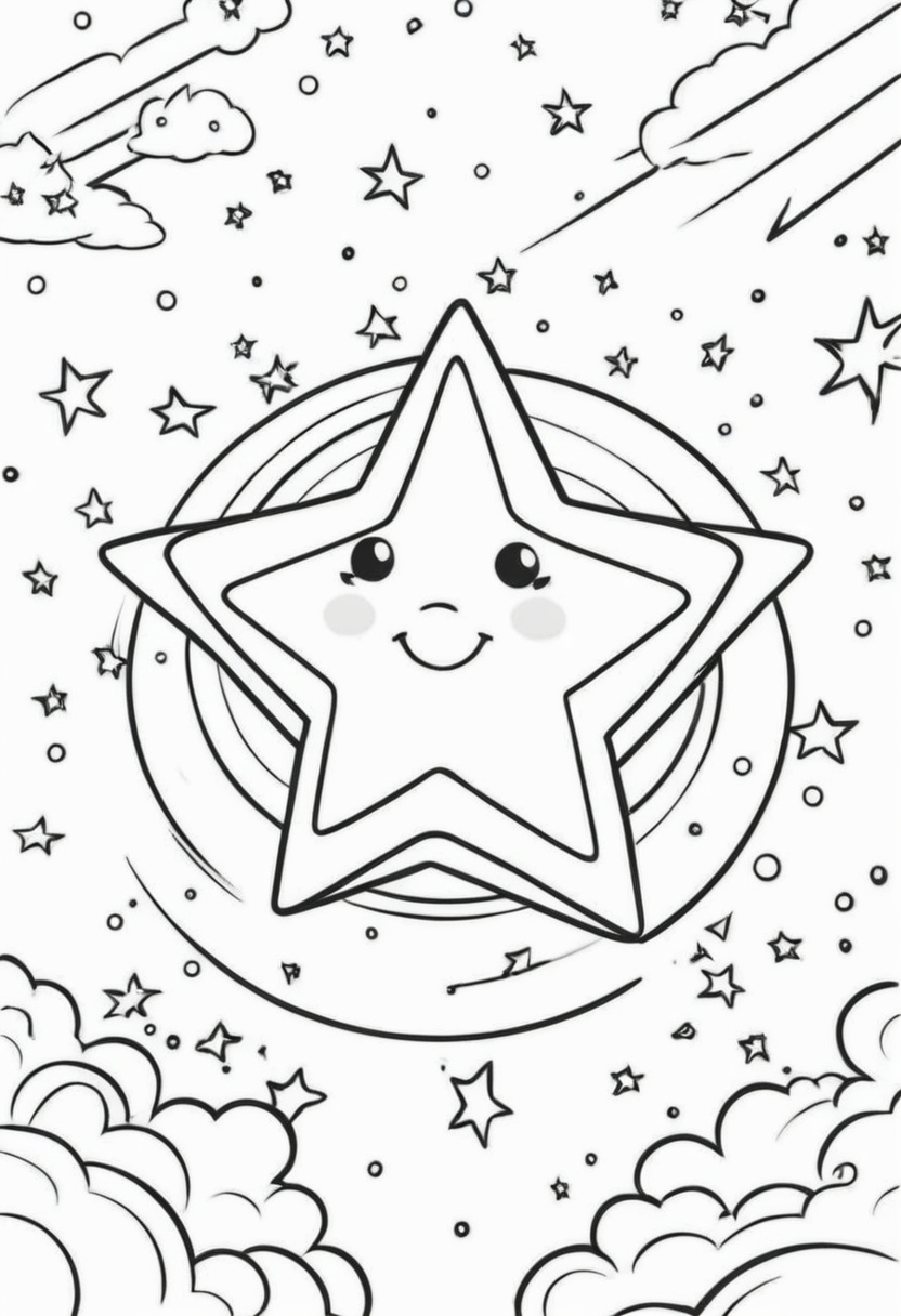 Star Coloring Page – Color My Pages