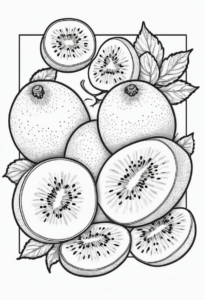 Preschool Kiwi Coloring Activities and Pages – Color My Pages