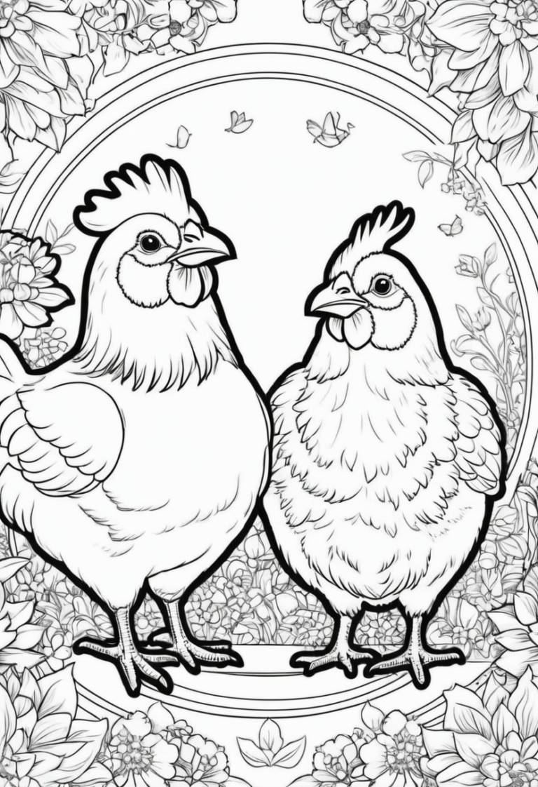 “Creative Chicken Coloring Sheets” – Color My Pages