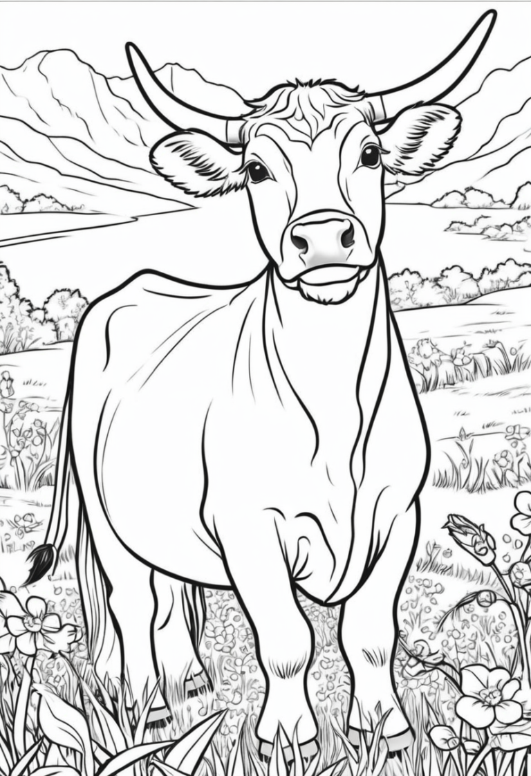 Fun Preschool Cow Colorings – Color My Pages