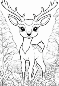 “Deer Coloring Activities for Toddlers” – Color My Pages