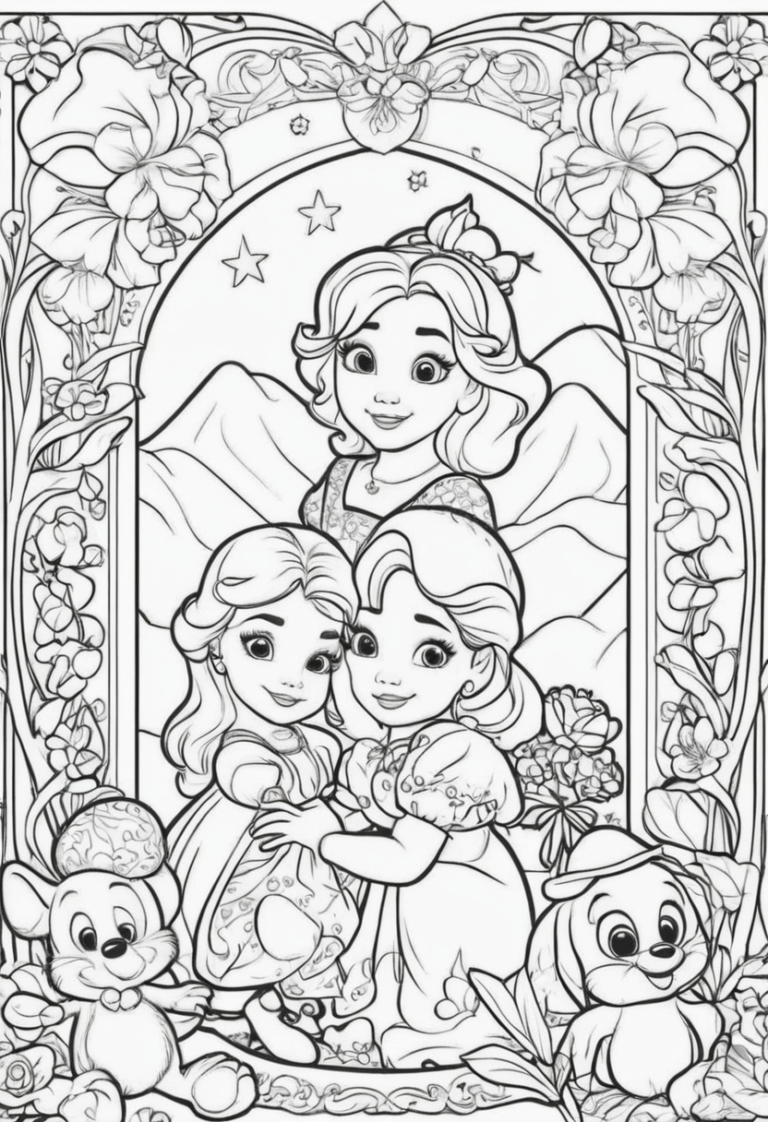 Enchanting Disney Characters Coloring Pages – Color My Pages