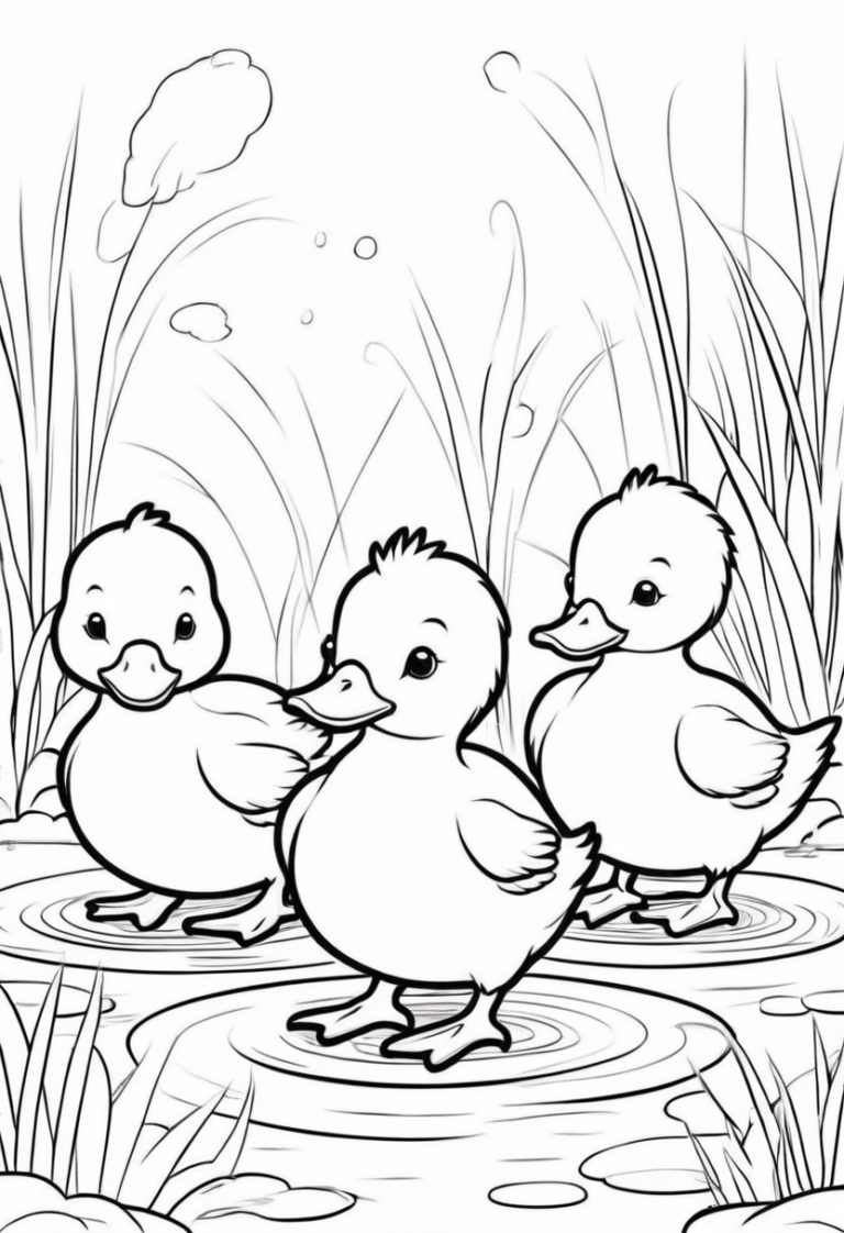 Duck Coloring Pictures for Preschoolers – Color My Pages