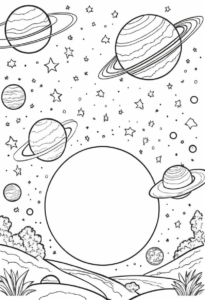 Space-Themed Coloring Activities – Color My Pages