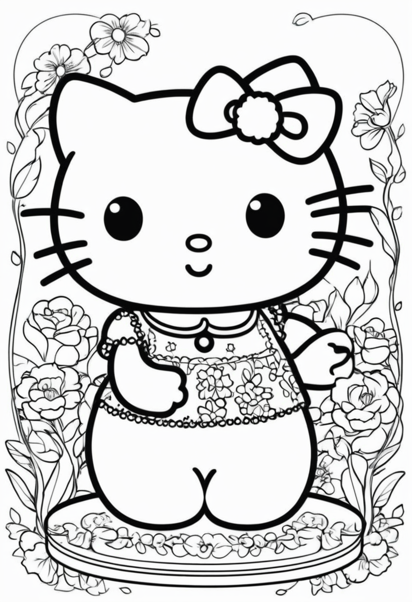 Hello Kitty Coloring Fun – Color My Pages
