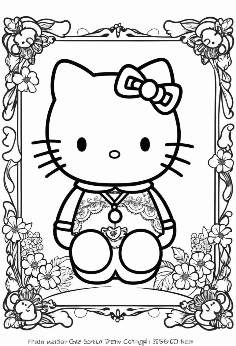 Adorable Hello Kitty Coloring Pages – Color My Pages