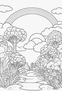 “Kids’ Rainbow Coloring Fun” – Color My Pages