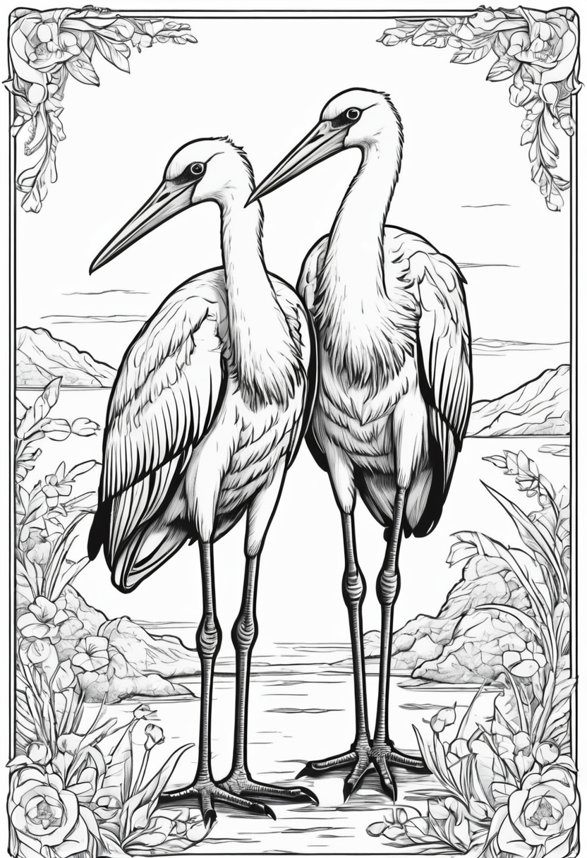 “Printable Stork Colorings” – Color My Pages