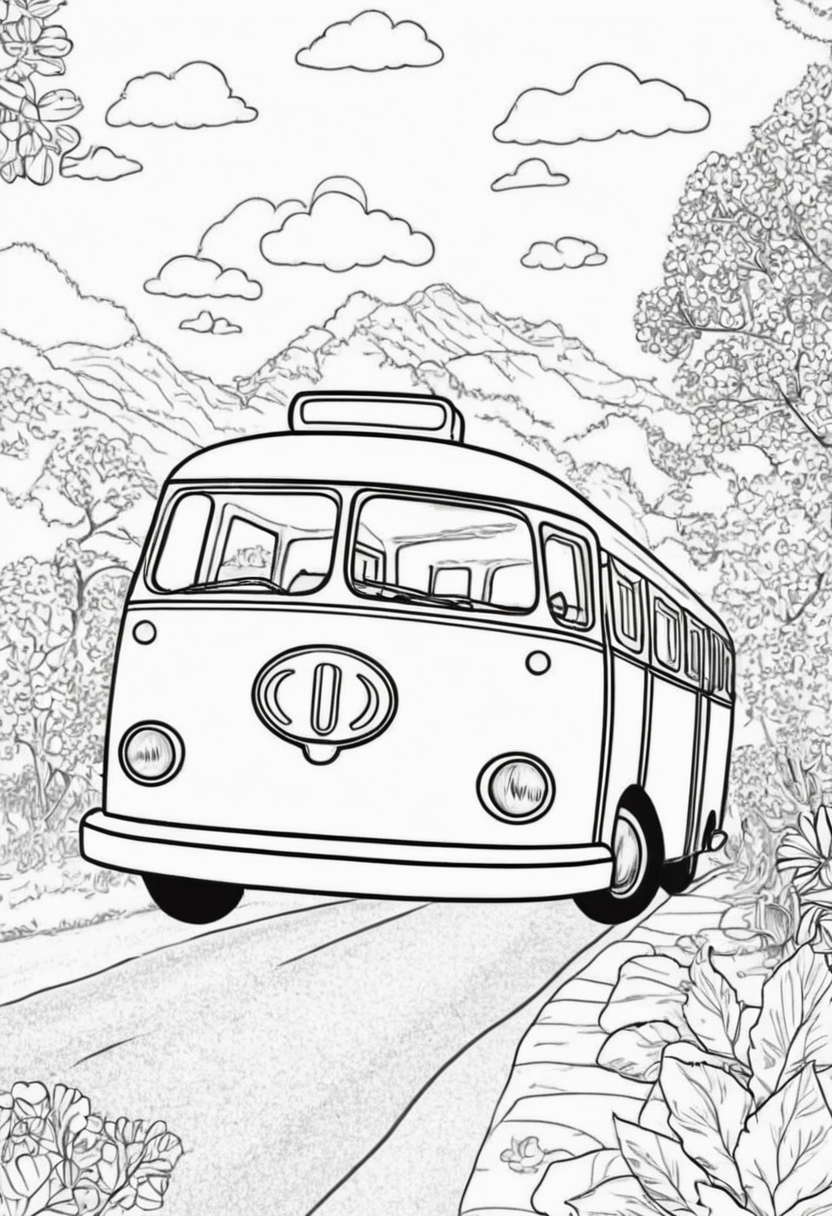 “Preschool Bus Coloring Pages” – Color My Pages