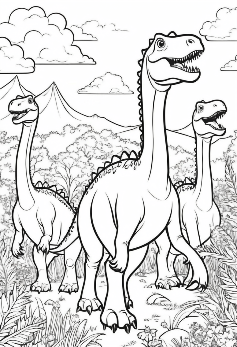 Dinosaur Free Printable Coloring Pages – Color My Pages
