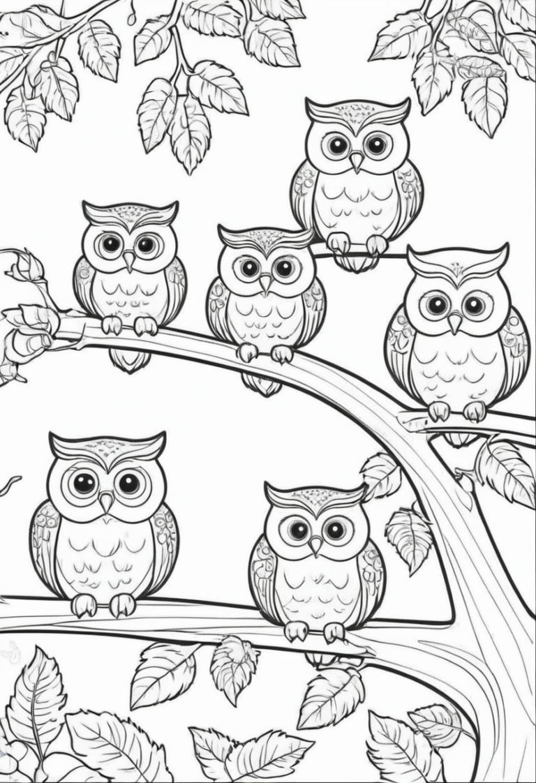 Owl Free Printable Coloring Page – Color My Pages