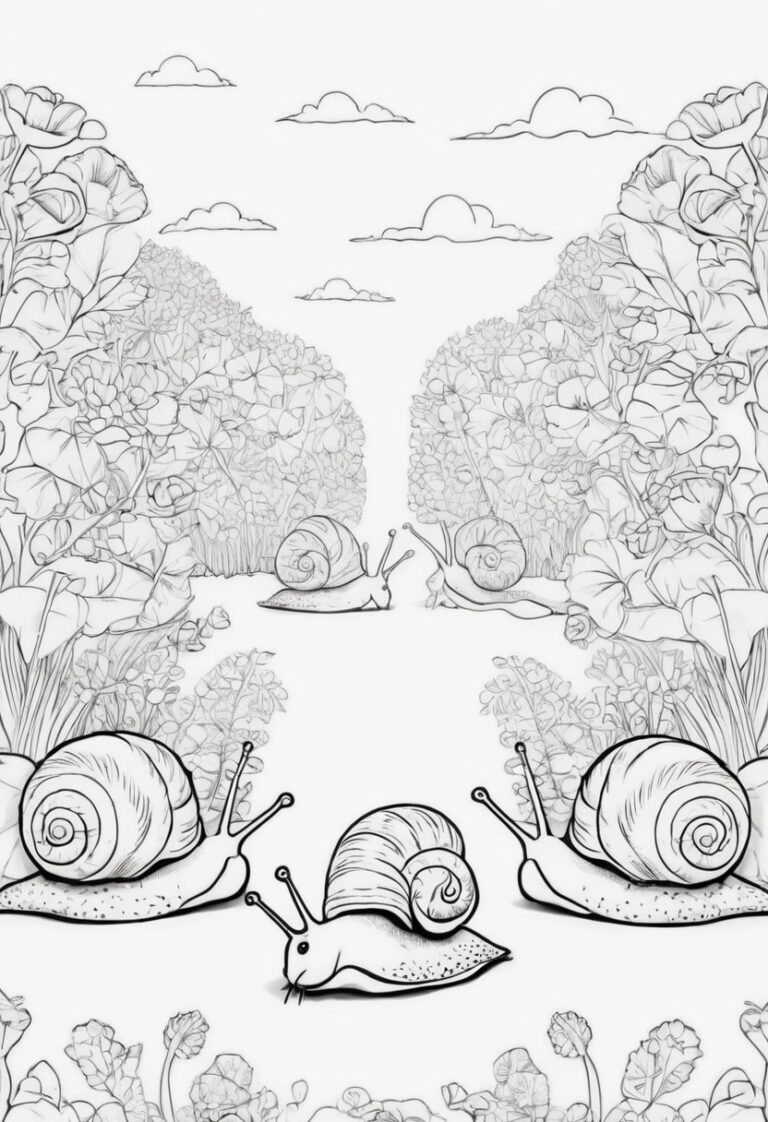 Snail Free Printable Coloring Pages – Color My Pages
