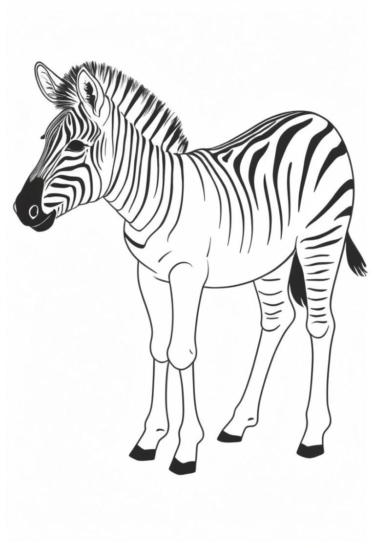 Zebra Free Printable Coloring Pages – Color My Pages