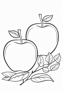 Preschool Apple Coloring Pages for Kids – Color My Pages