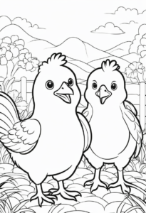 “Preschool Chicken Coloring Fun” – Color My Pages