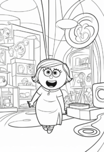 Inside Out Coloring Page for Kids – Color My Pages
