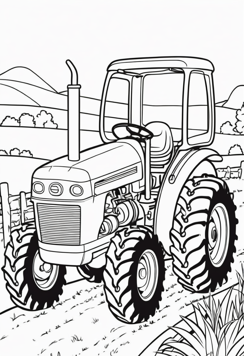 Creative Tractor Coloring Activities – Color My Pages