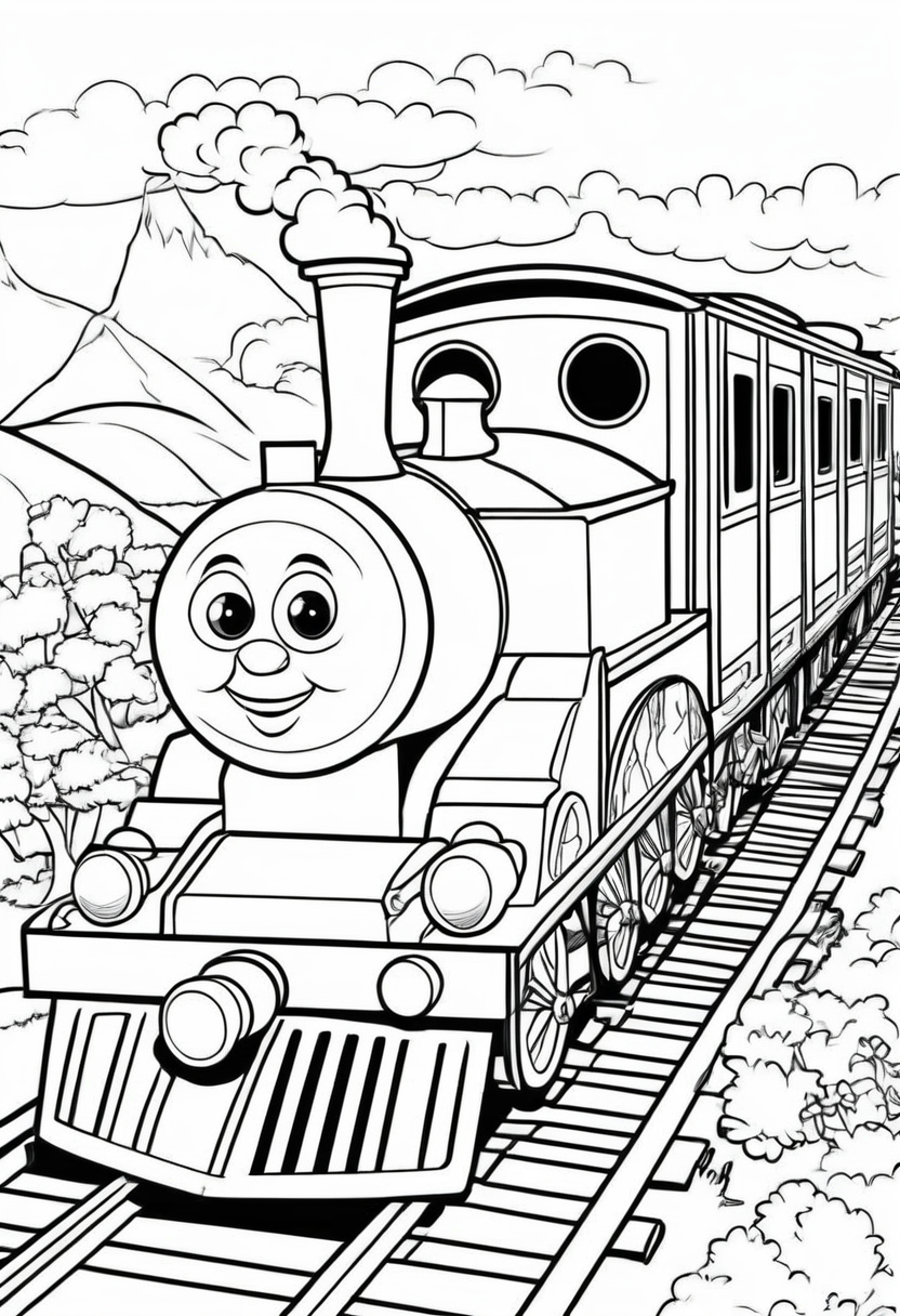 Preschool Train Coloring Fun – Color My Pages