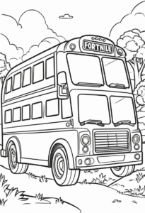 Fortnite Battlebus Coloring Pages – Color My Pages