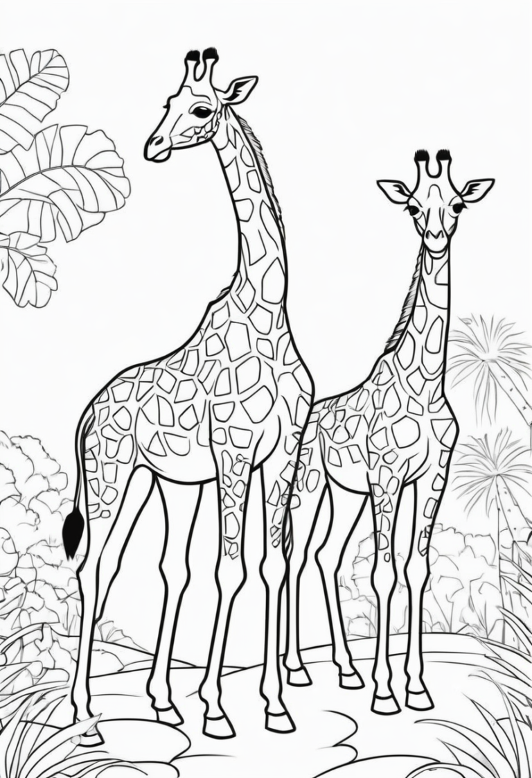Fun Giraffe Coloring Pages – Color My Pages