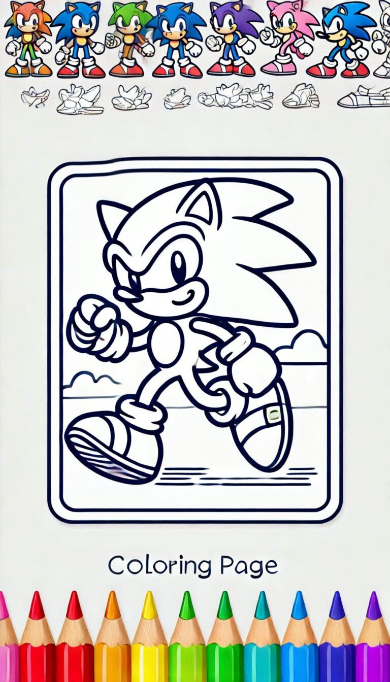 Sonic Coloring Pages – Color My Pages