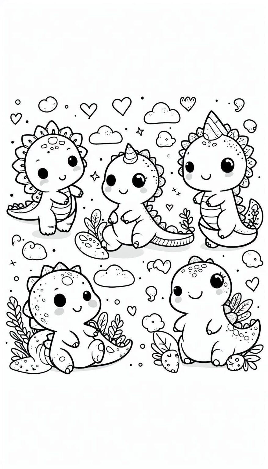 Jurassic Colorings: Dino Art Time – Color My Pages