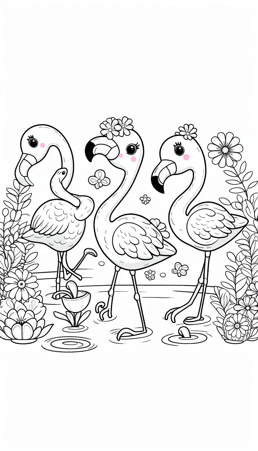 Flamingo Fun: Color and Learn – Color My Pages