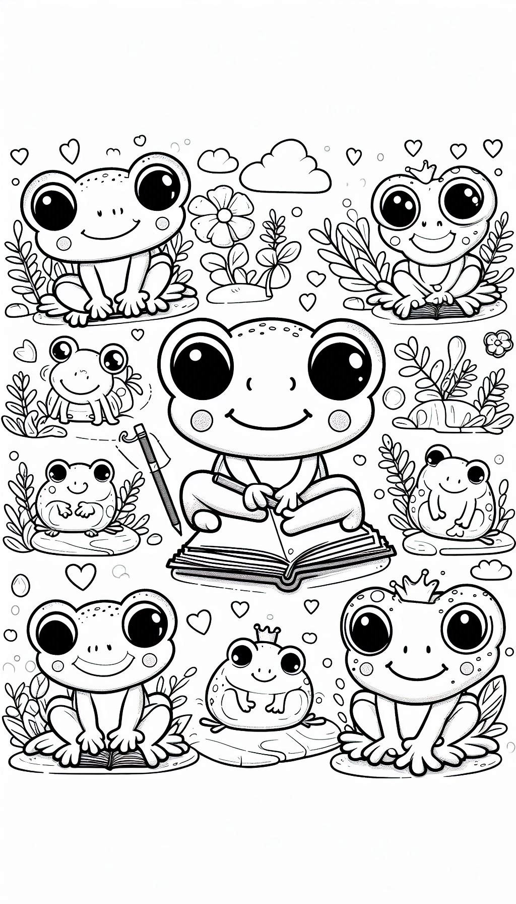Frog Coloring Fun in the Wild – Color My Pages