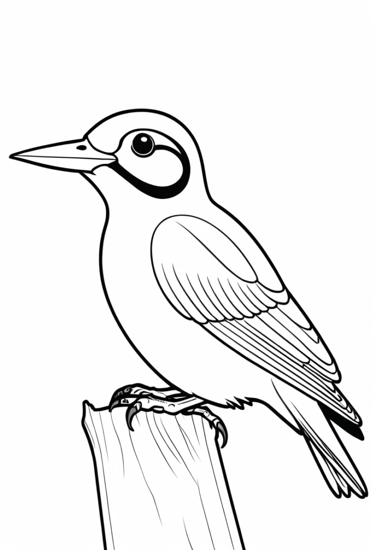 Woodpecker – Color My Pages