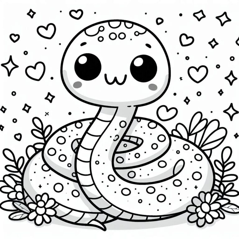 Slithering Fun with Preschool Snake Colouring Pages! – Color My Pages