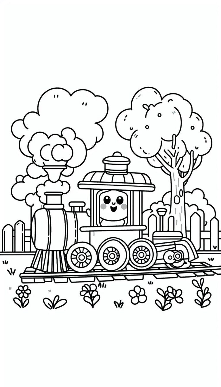 Train Coloring Pages – Full Steam Ahead with Colors! – Color My Pages