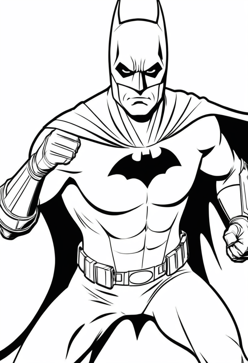 Batman Picture Coloring Page – Color My Pages