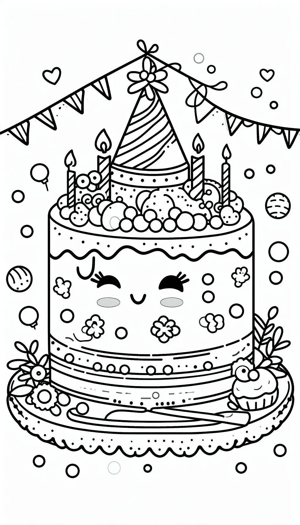 Sweet Surprises with Preschool Birthday Cake Colouring – Color My Pages