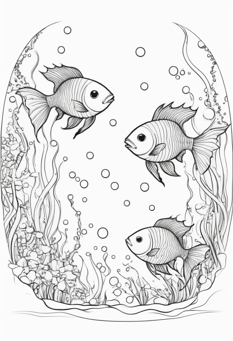 Free Printable Fish Coloring Page – Color My Pages