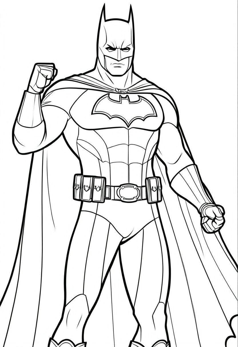 Free Printable Batman Coloring Page – Color My Pages