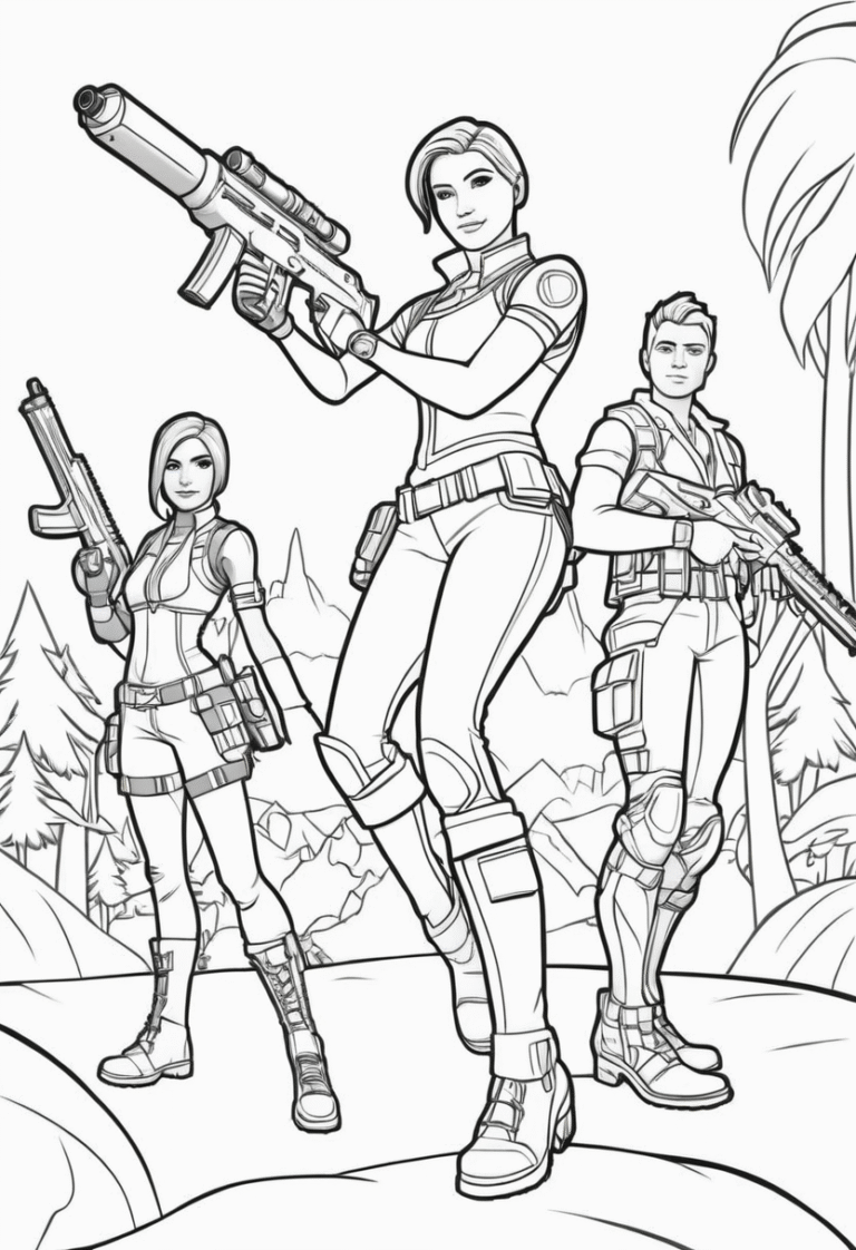 Free Printable Fortnite Coloring Page – Color My Pages