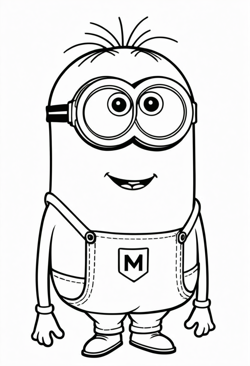 Free Printable Minions Coloring Page – Color My Pages